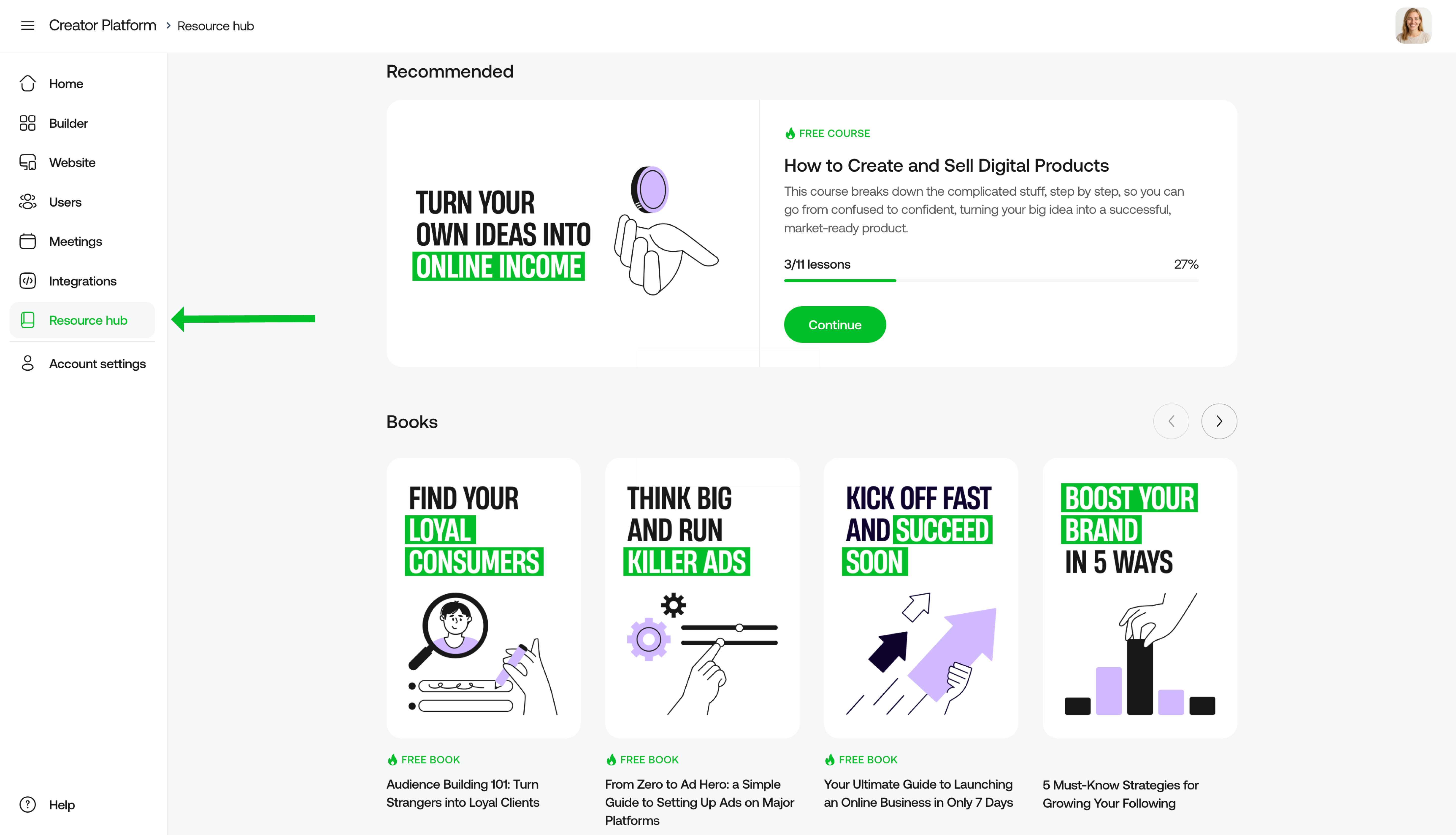 Resource Hub – BetterMe Creator Platform