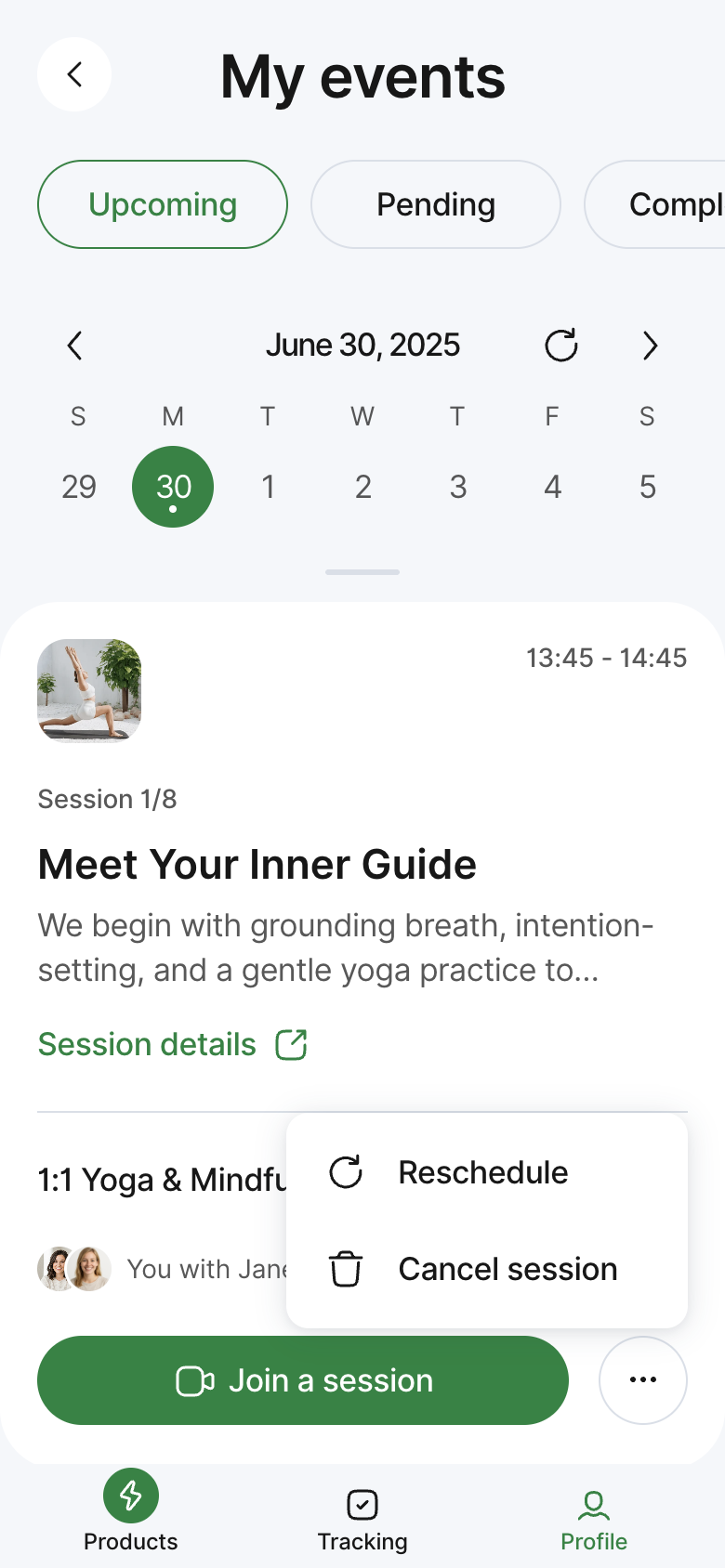 Booking a Session From the Client’s Side – BetterMe Creator Platform