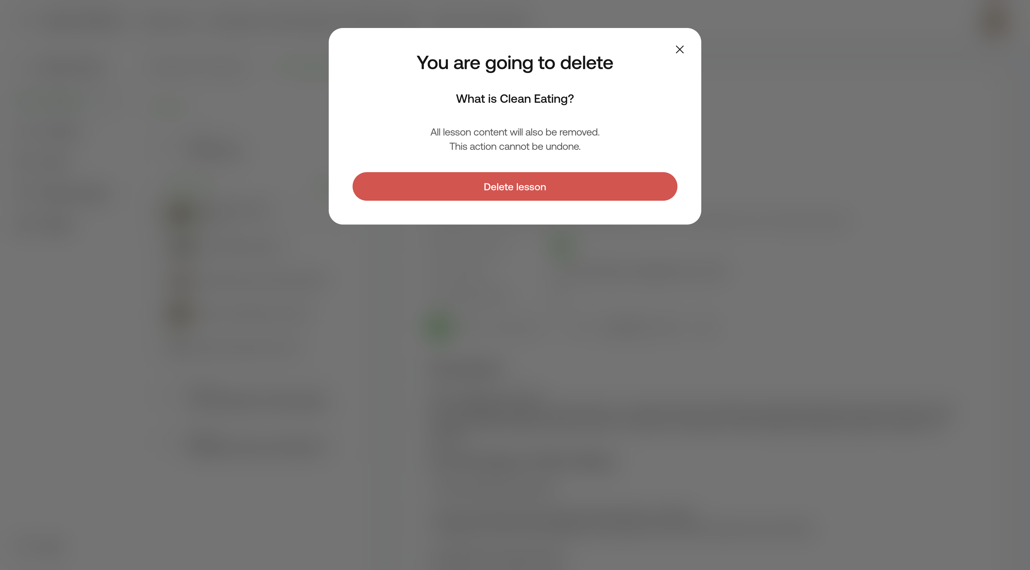 How to Delete a Lesson – BetterMe Creator Platform